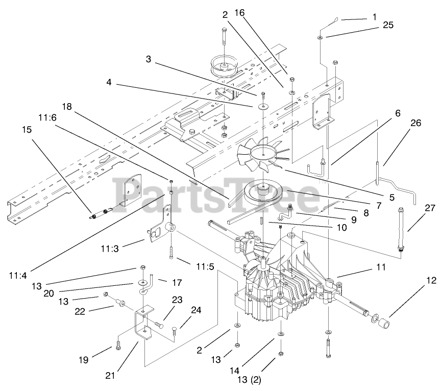 Toro 71221 (15-38 HXL) - Toro Lawn Tractor (SN: 099000001 - 099999999 ...