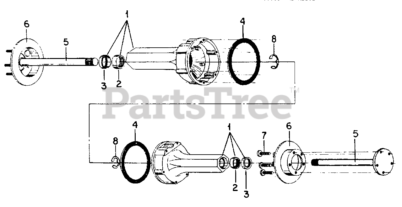 Cub Cadet 782 - Cub Cadet Garden Tractor Rear Axle Carrier-2-SN 720000 ...
