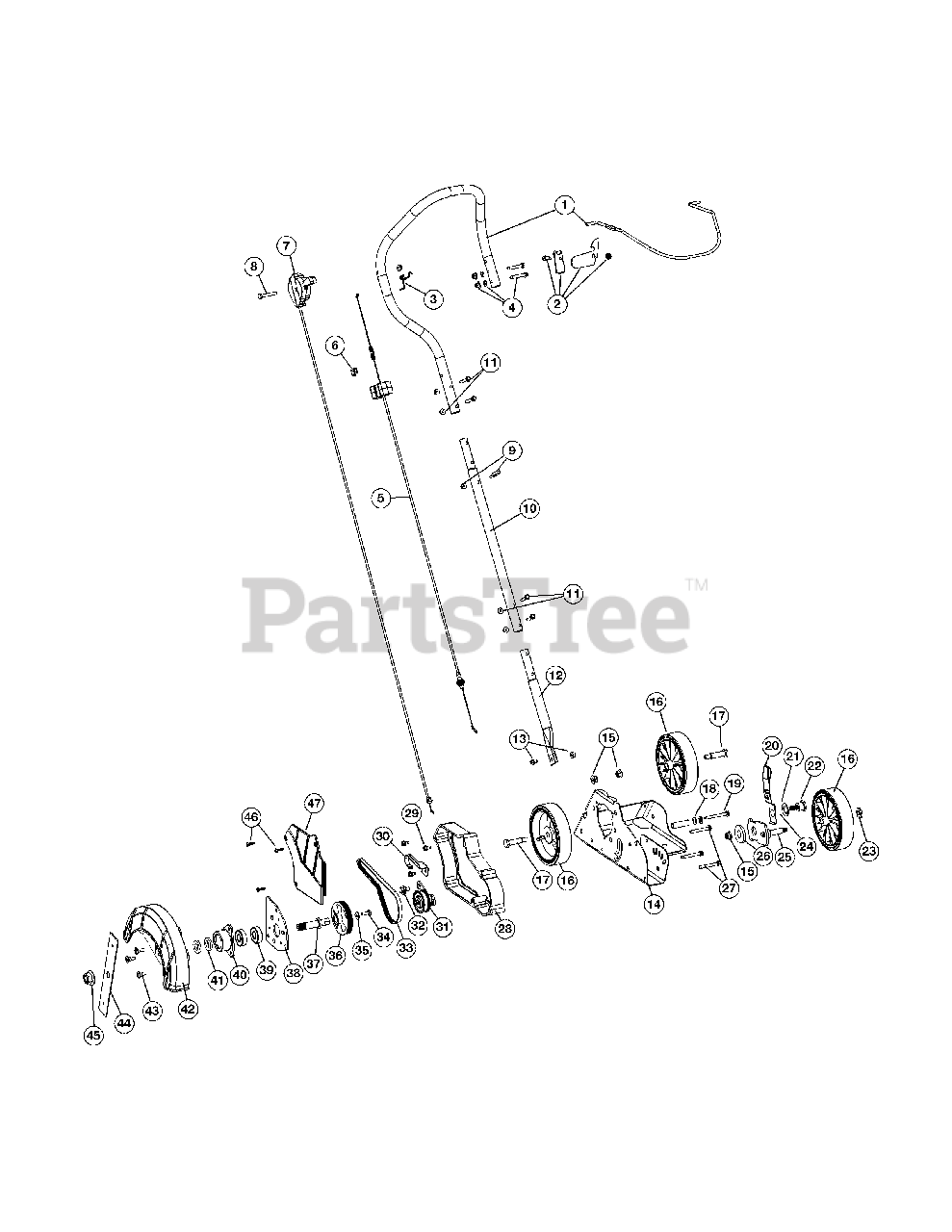 Troy-Bilt TB 515 EC (25C-515-966) - Troy-Bilt Edger (2010) General ...