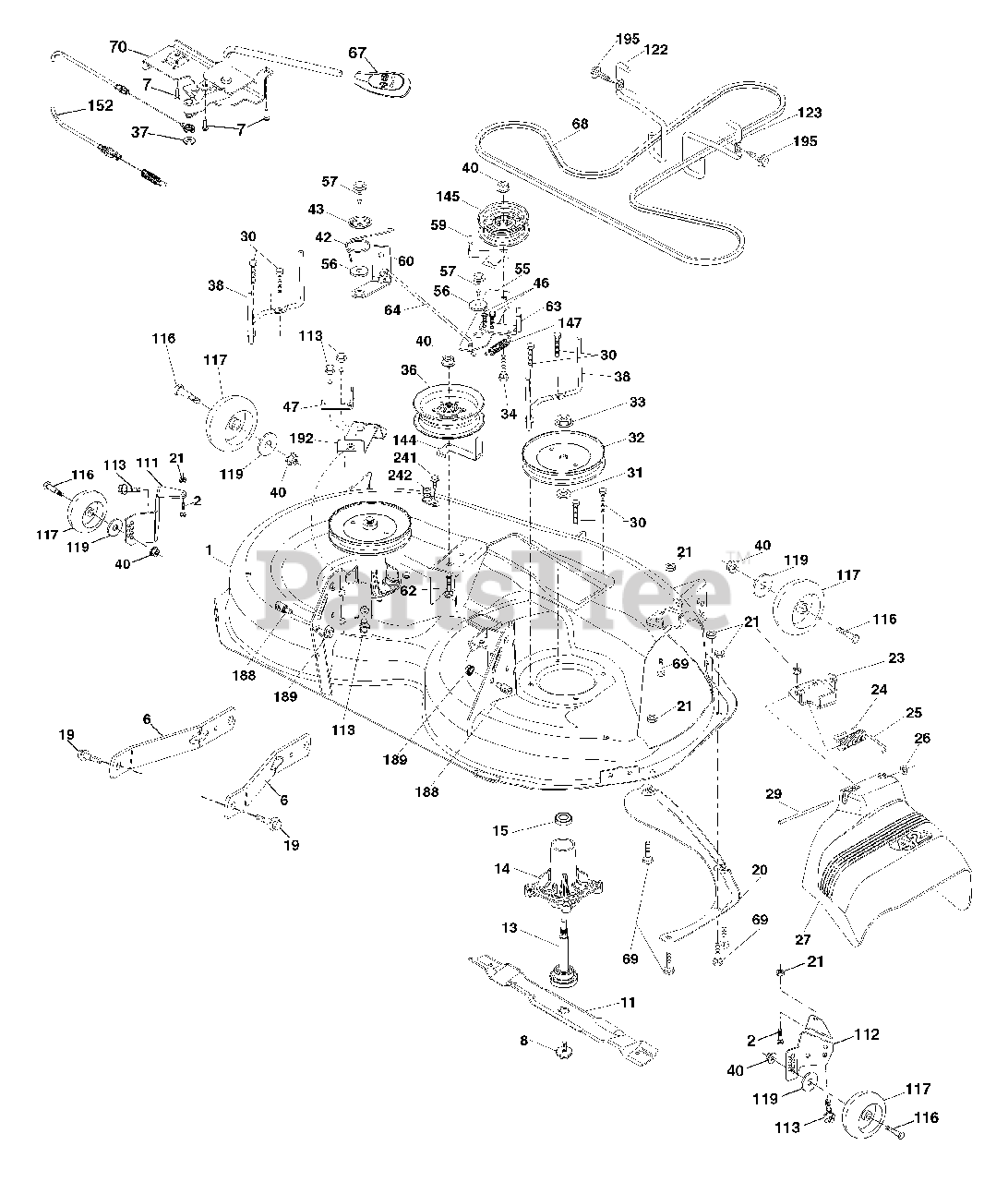 Snapper ST 1842 (2691183-00) - Snapper 42" Lawn Tractor, 18.5hp 42 ...
