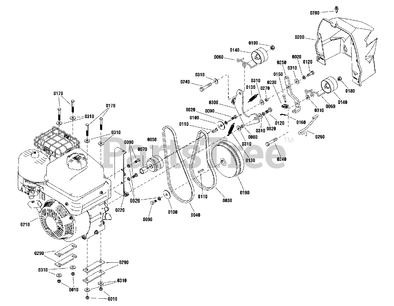 Snapper SRT 9516 (7800942-00) - Snapper Rear-Tine Tiller Engine Group ...