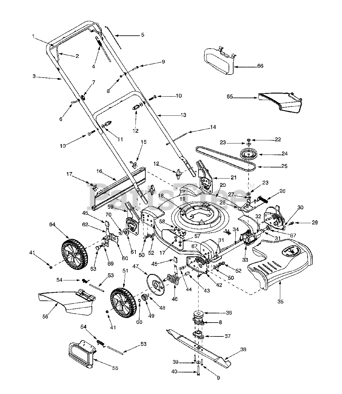 Wizard 12A-264A098 - Wizard Walk-Behind Mower (2001) (Western Auto ...
