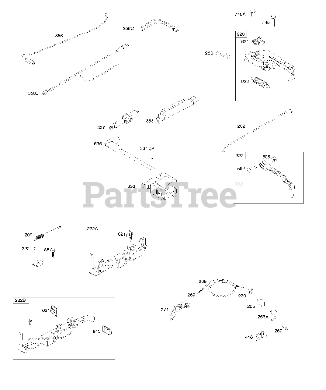 Briggs & Stratton 103M02-0008-F1 - Briggs & Stratton Vertical Engine ...