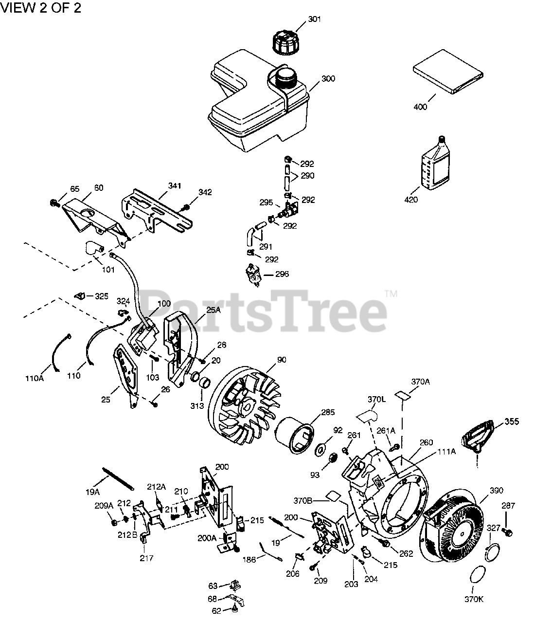Tecumseh OHH50-68007A - Tecumseh Engine Engine Parts List #2 Parts ...