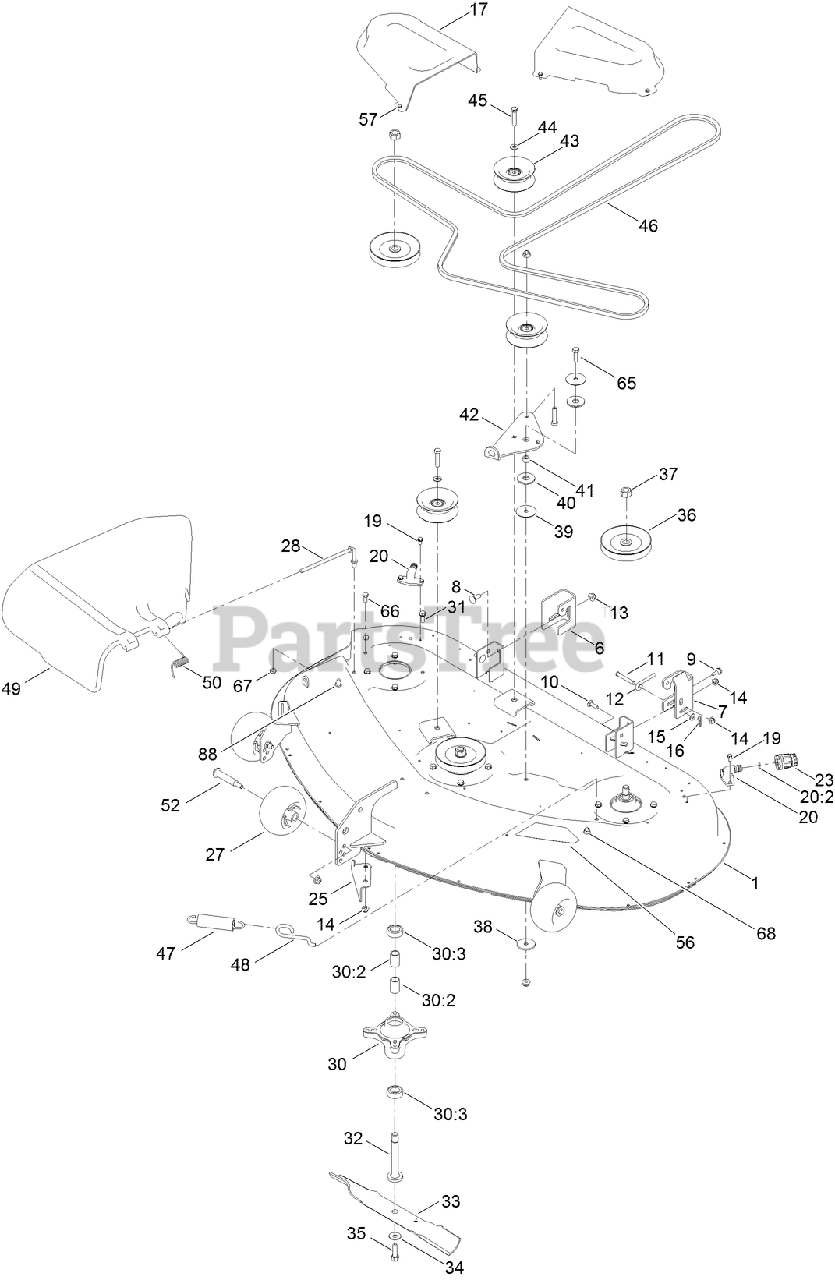 Toro 74790 (SW 5000) - Toro 50" TimeCutter Zero-Turn Mower (SN ...