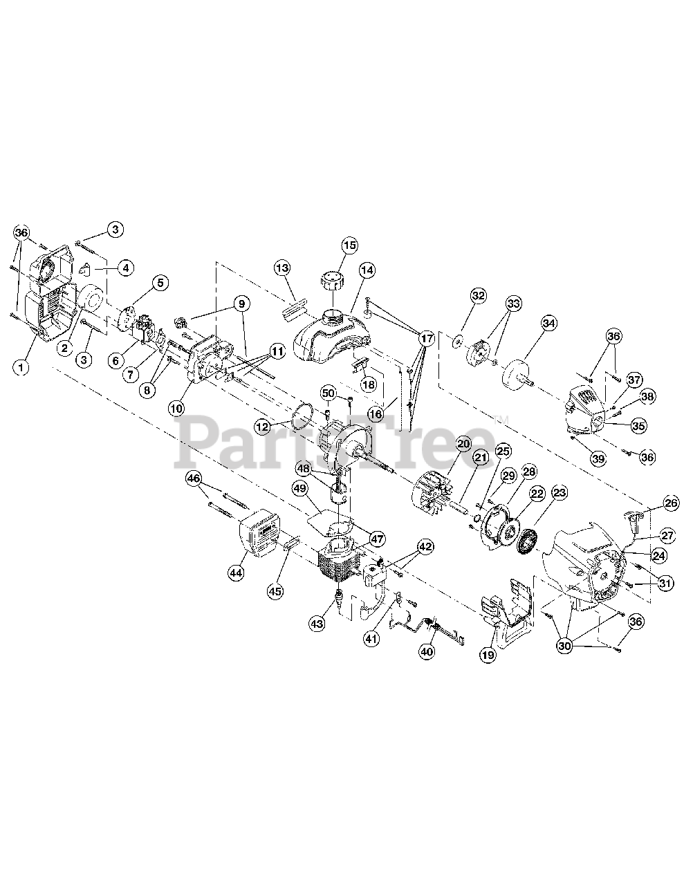 Craftsman 316.791870 (41AD760C799) - Craftsman String Trimmer (Sears ...