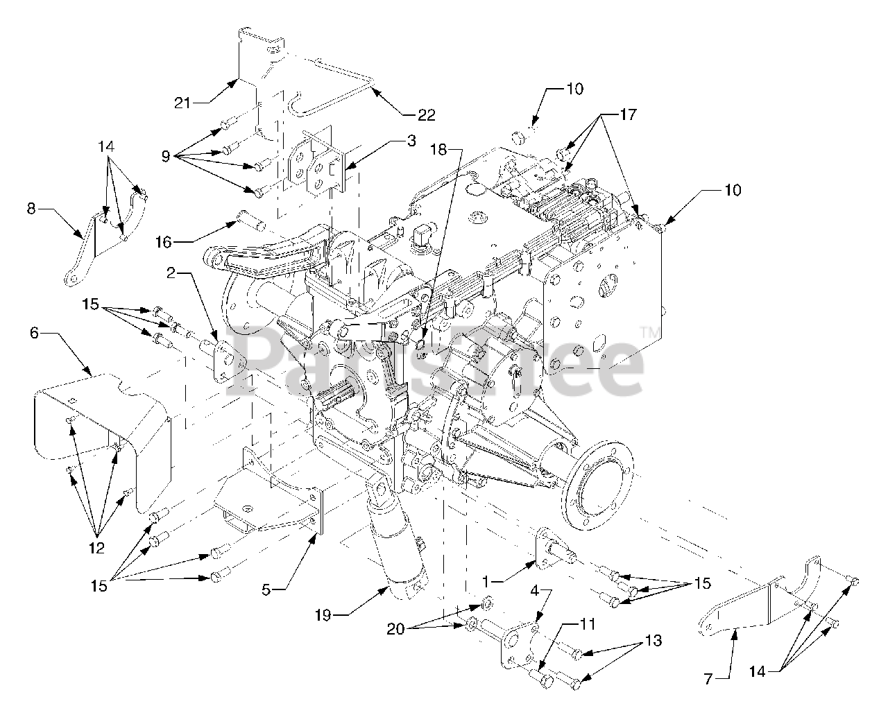 Cub Cadet 6284 (54AT64H-710) - Cub Cadet Compact Tractor Transmission ...