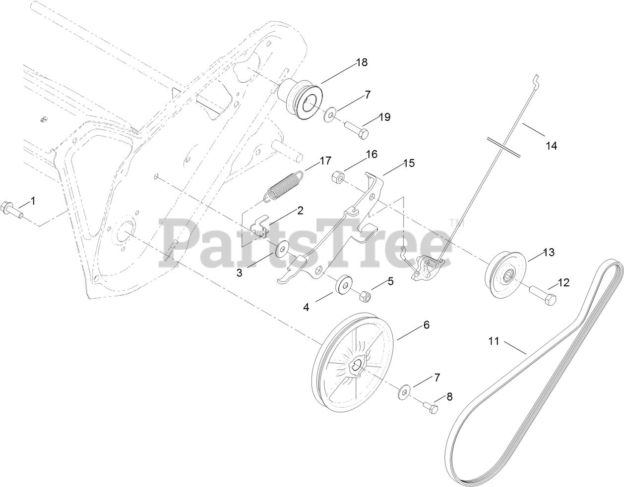 Toro 38751 (721 R-C) - Toro 21" Power Clear Commercial Snow Thrower (SN ...