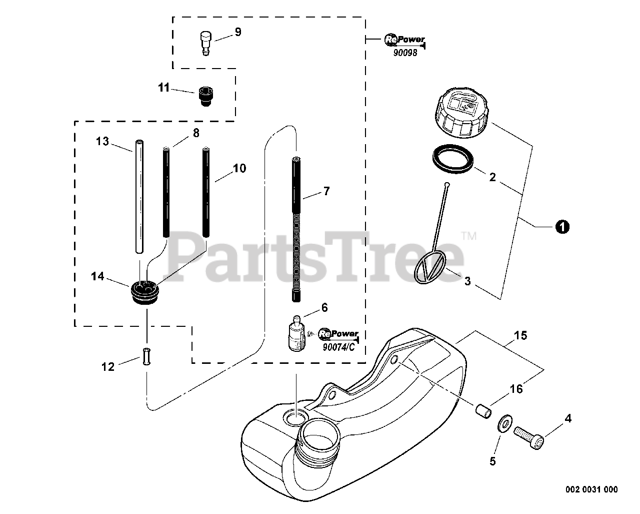 Echo ES-210 - Echo Shred N Vac Blower (SN: P11012001001 - P11012999999 ...