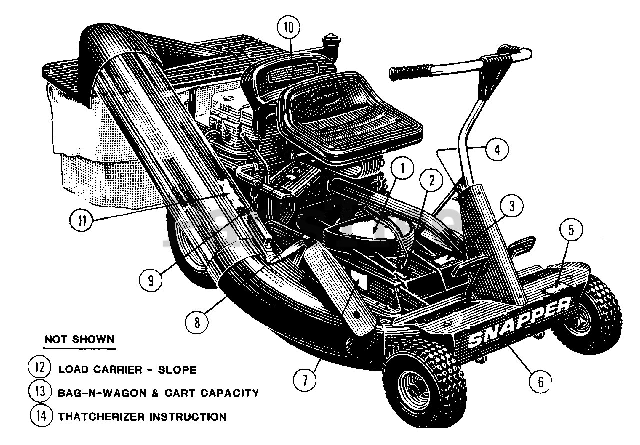 Snapper 25083 (89394) - Snapper 25" Rear-Engine Riding Mower, 8hp ...