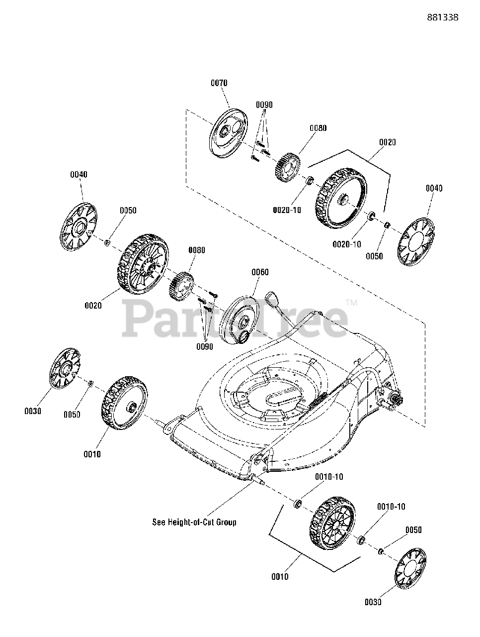 Snapper SP 19550EX (881545-00) - Snapper 19" Walk-Behind Mower, 5.5hp ...