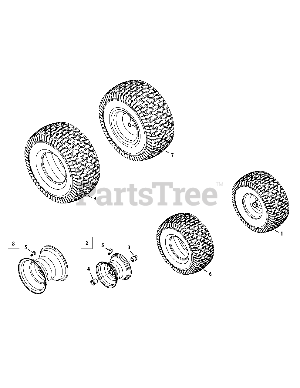 Cub Cadet LTX 1045 (13AX91AT056) - Cub Cadet 46" Lawn Tractor (2012 ...