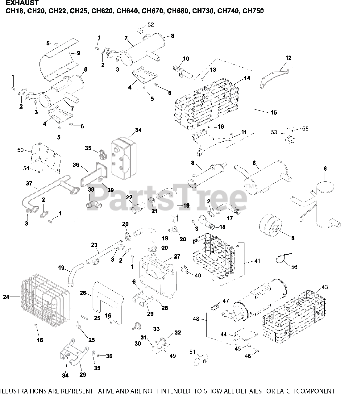 Kohler CH730-3322 - Kohler Command PRO Engine, Made for Gardner OH, 23 ...