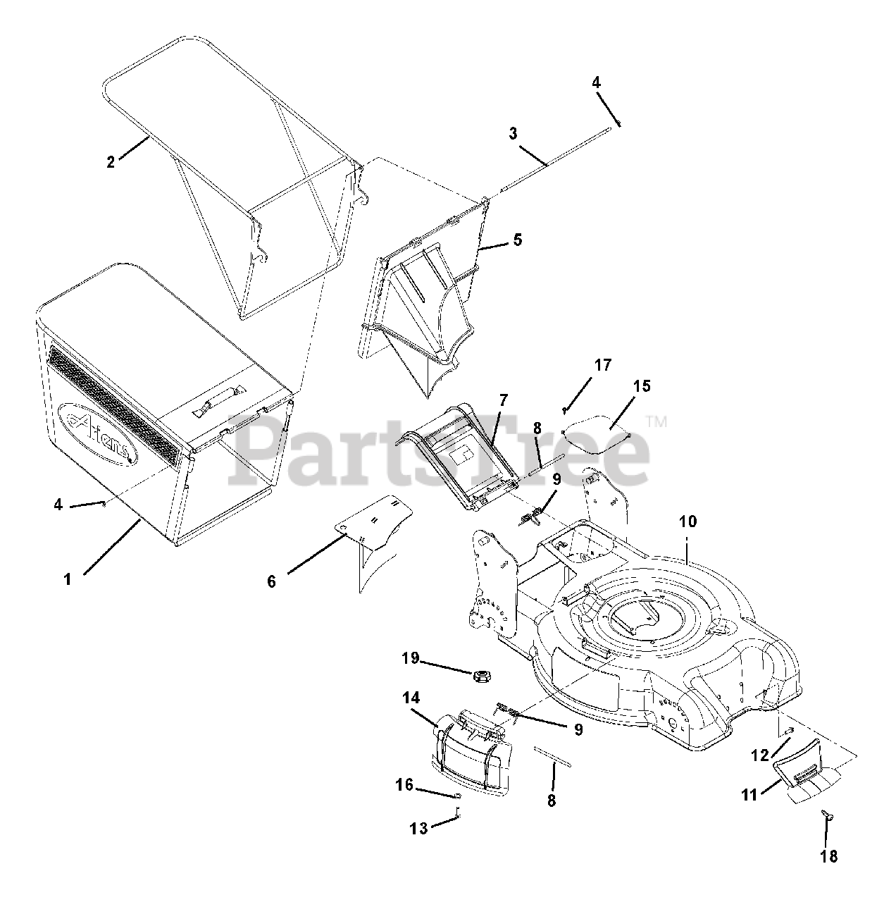 Ariens 911111 (SP 21) - Ariens 21" Self-Propelled Walk-Behind Mower ...