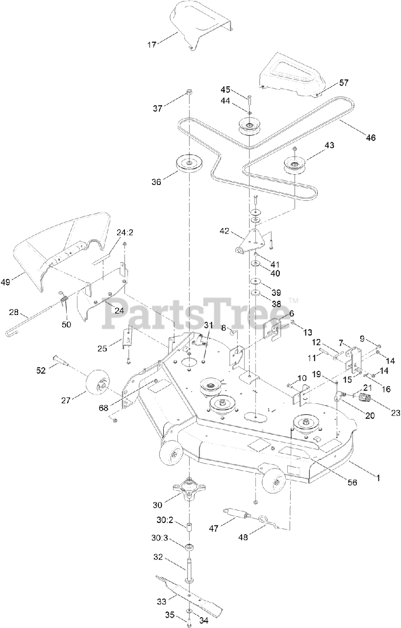 Toro 74771 (MX 5050) - Toro 50" TimeCutter Zero-Turn Mower (SN ...