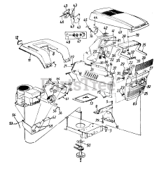 Turf Power 135M679G095 - Turf Power Lawn Tractor (1995) (Cenex) Parts ...
