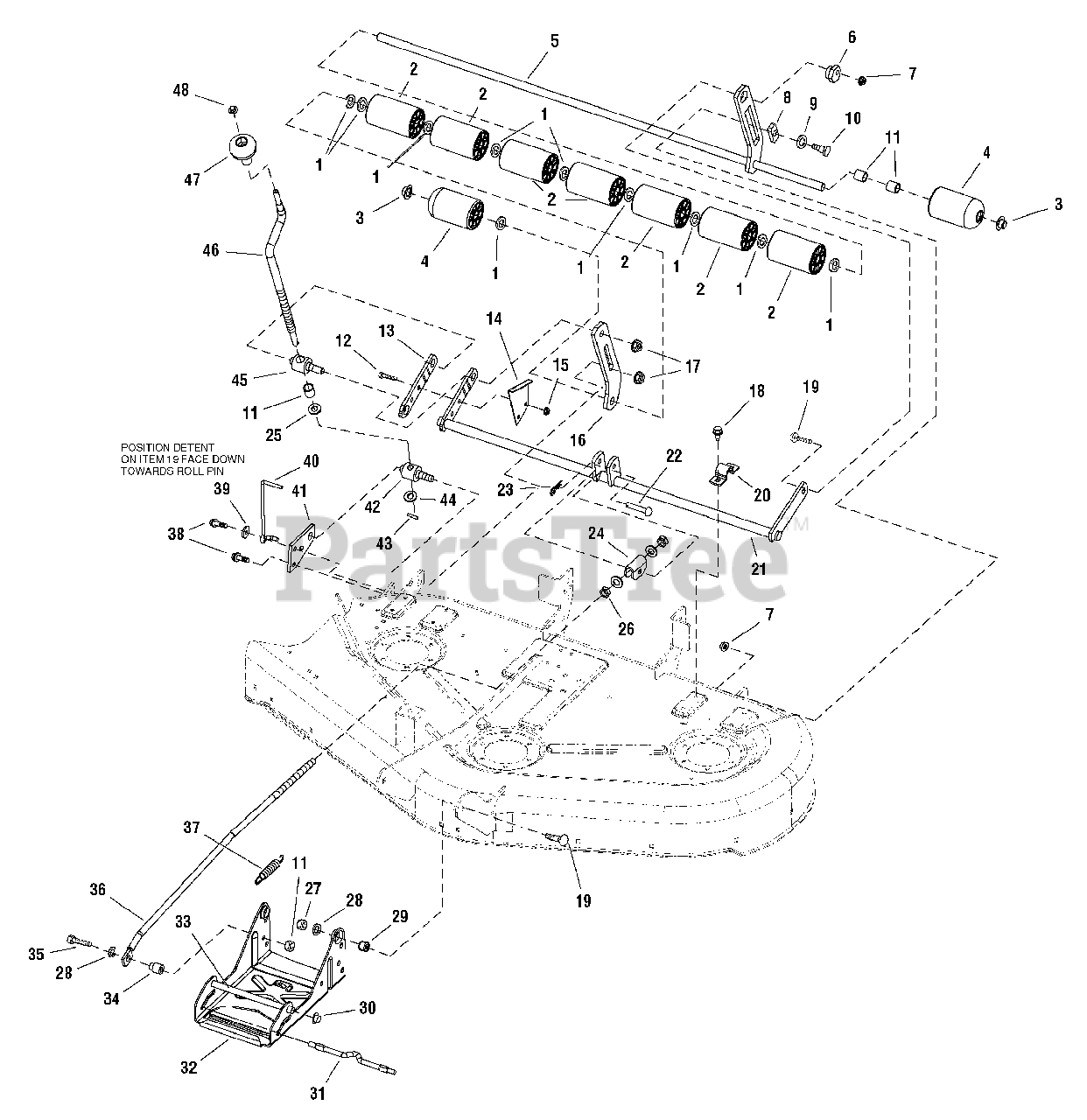 Simplicity 1694886 - Simplicity 44" Mower Deck 44" Mower Deck - Height ...