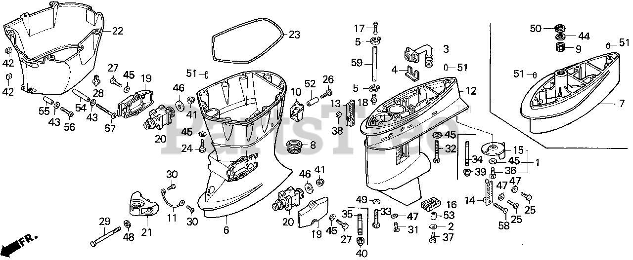 Honda BF45 AM LRTA (BLAF) - Honda Marine Engine, Made in Japan (SN ...