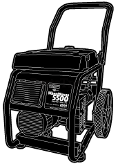 Generac 1655-0 - Generac Wheelhouse 5,500 Watt Portable Generator Main ...