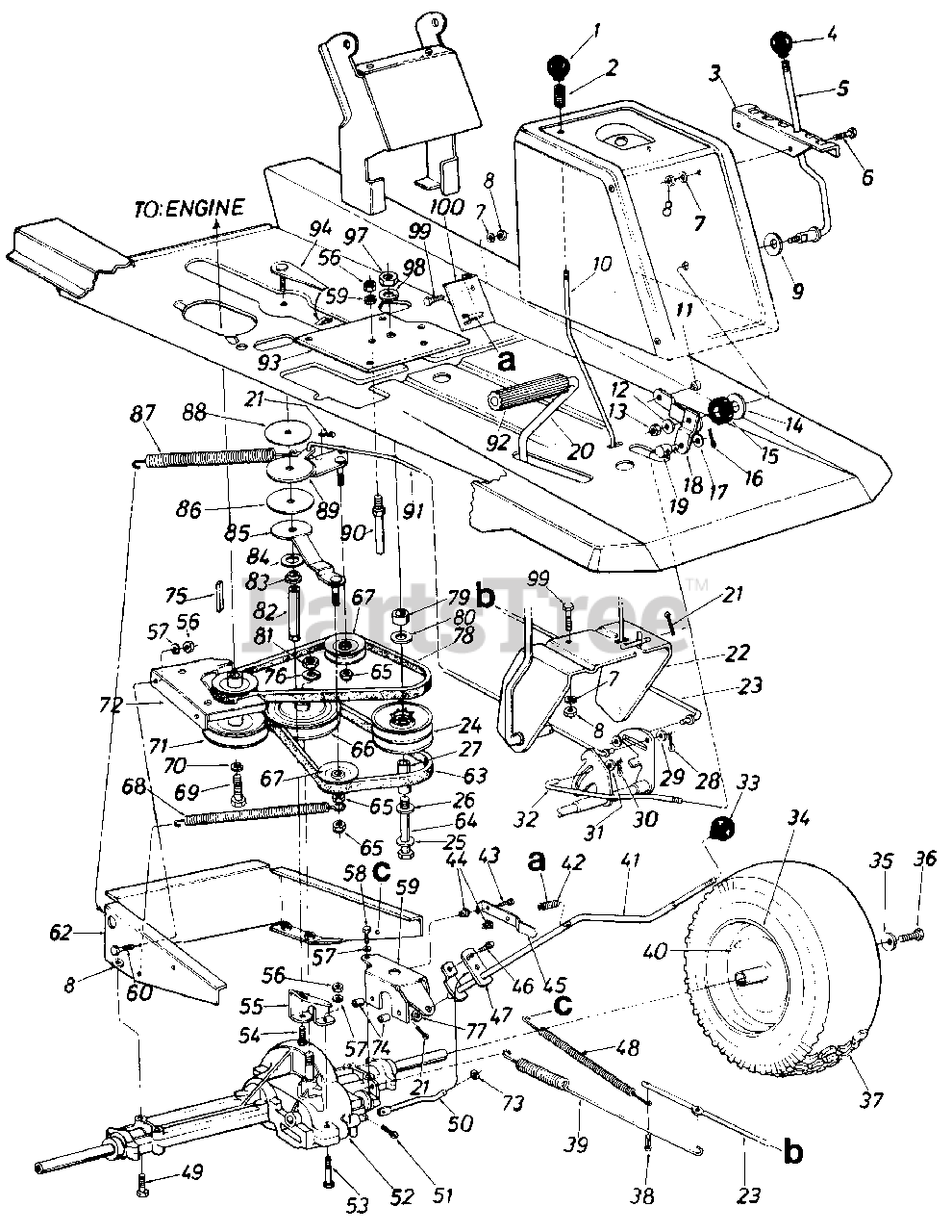 MTD 137-504-050 - MTD Lawn Tractor (1987) (AAFES) Parts Parts Lookup ...