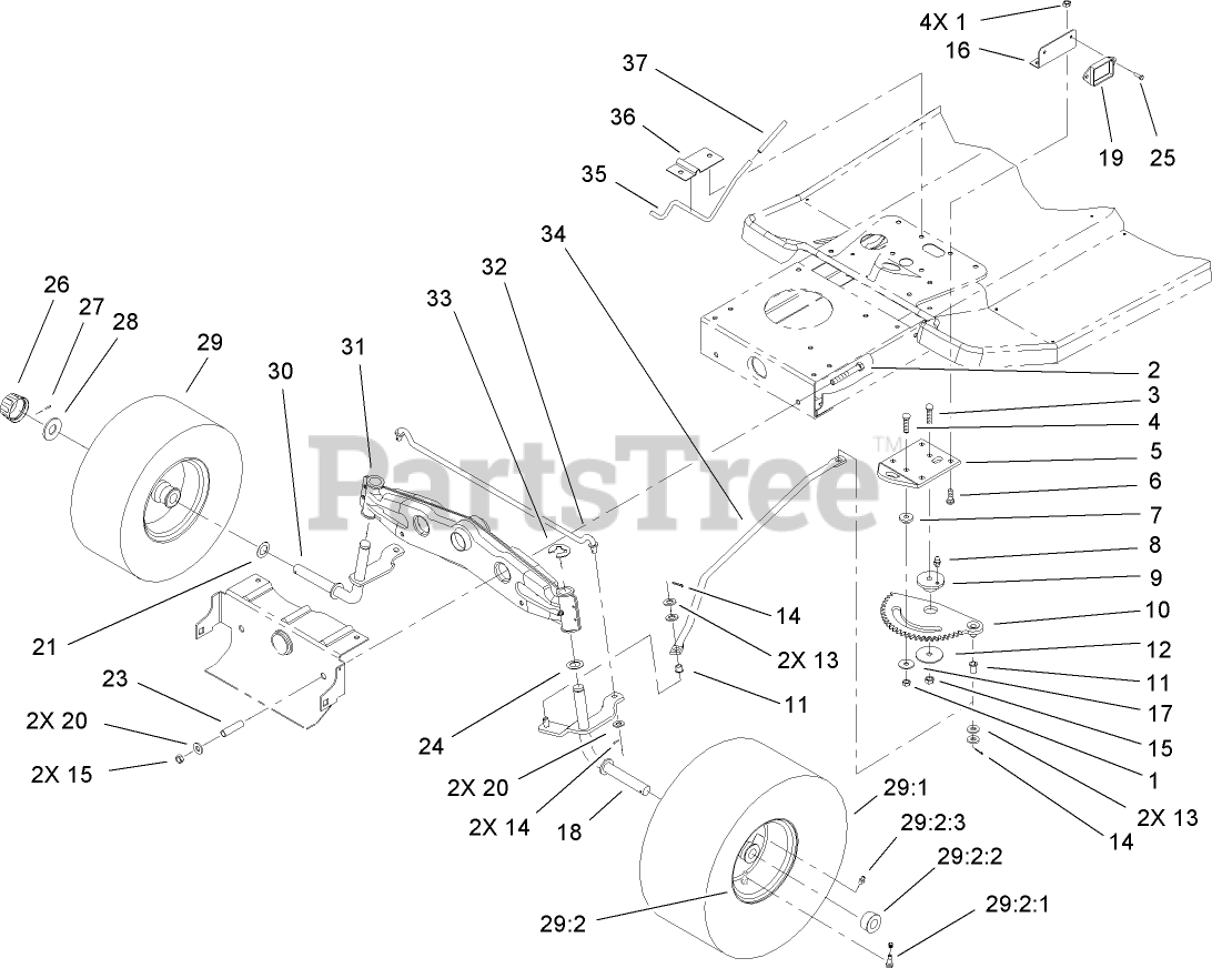 Toro 71209 (XL 320) - Toro Lawn Tractor (SN: 280000001 - 280999999 ...