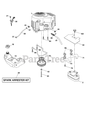 Snapper ST 2446 (960440014-00) - Snapper 46" Lawn Tractor, Hydro Drive ...