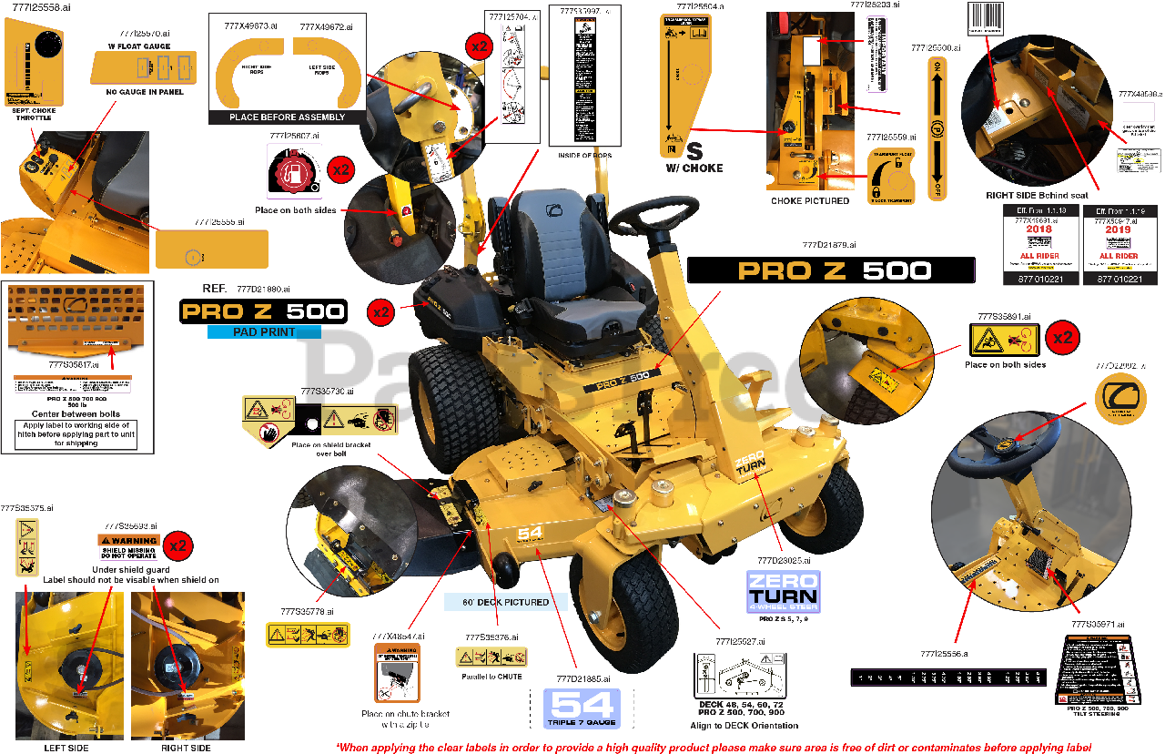 Cub Cadet PRO Z 500 KW 554-S (53TIHJUN050) - Cub Cadet 54" Pro Z Series ...
