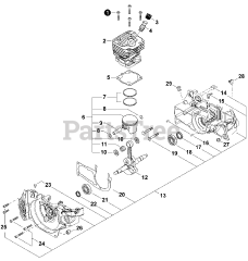Echo CS-501P - Echo Chainsaw (SN: C68515001001 - C68515999999) Parts ...