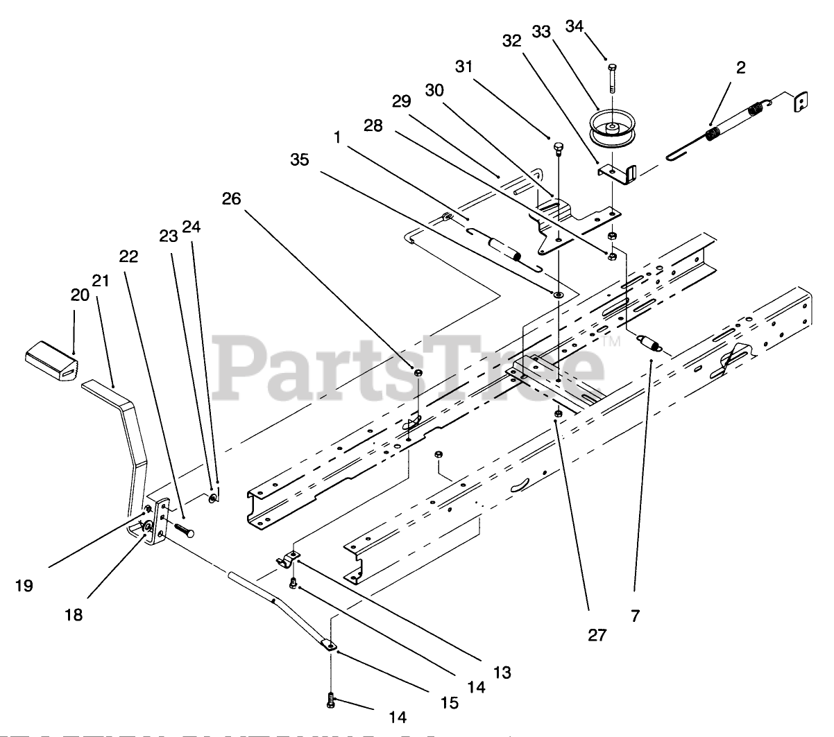 Toro 71193 (14-38 HXL) - Toro Lawn Tractor (SN: 069000001 - 069999999 ...