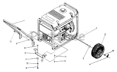 Craftsman 580.327282 (9782-2) - Craftsman 5,500 Watt Portable Generator ...
