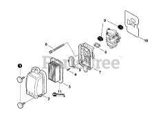 Echo PB-500T - Echo Backpack Blower Parts (SN: P01813001001 ...