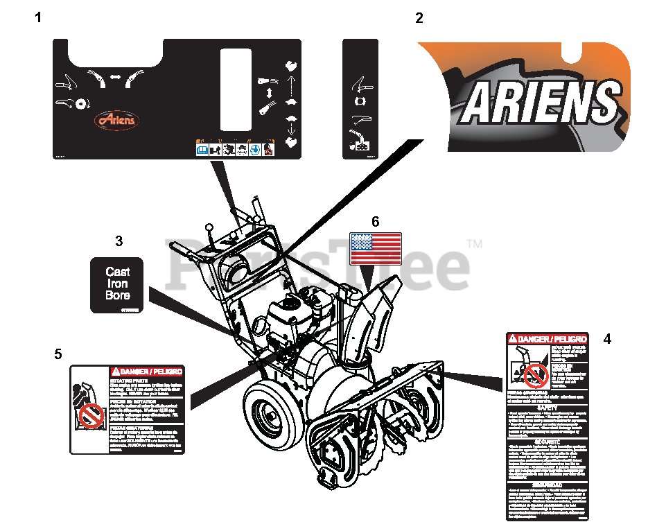 Ariens 926007 (ST 926 LE) - Ariens 26" Snow Blower, 9.5hp Briggs ...