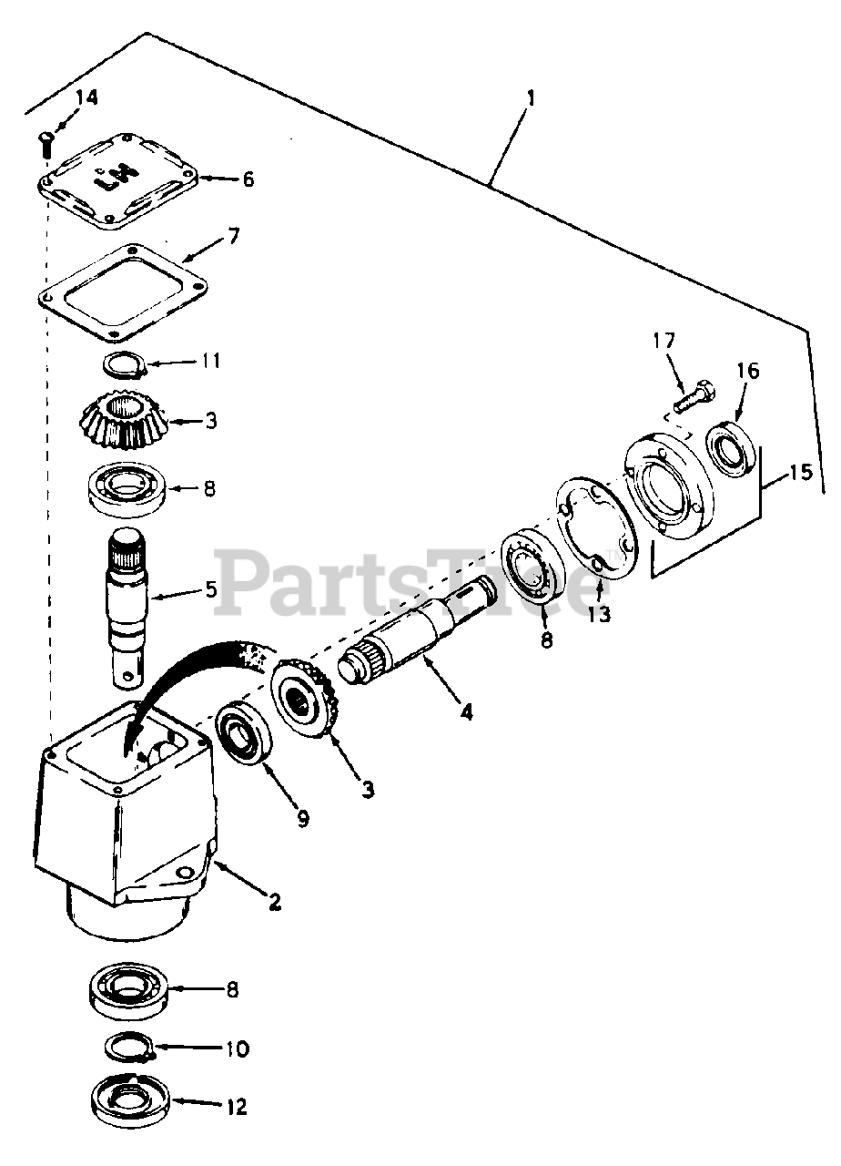 Cub Cadet 482 (144-482-100) - Cub Cadet Garden Tractor Right Angle ...