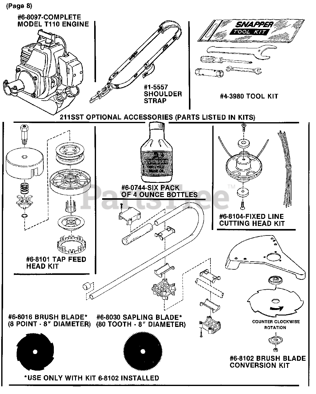 Snapper 211 SST (86228) - Snapper String Trimmer Trimmer Parts ...