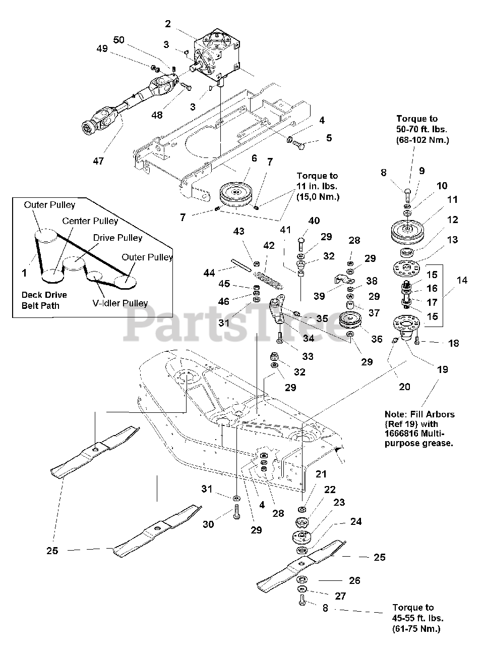 Simplicity 1692863 - Simplicity 48" Mower Deck 48" Mower Deck - Drive ...