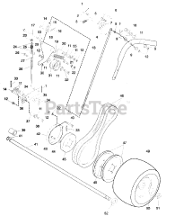 Gravely 988079 - Gravely Pro 150 Walk-Behind Mower Power Unit, 15hp ...
