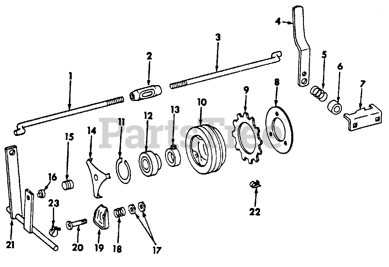 Cub Cadet 102 - Cub Cadet Garden Tractor Engine Driven Power Take-Off ...