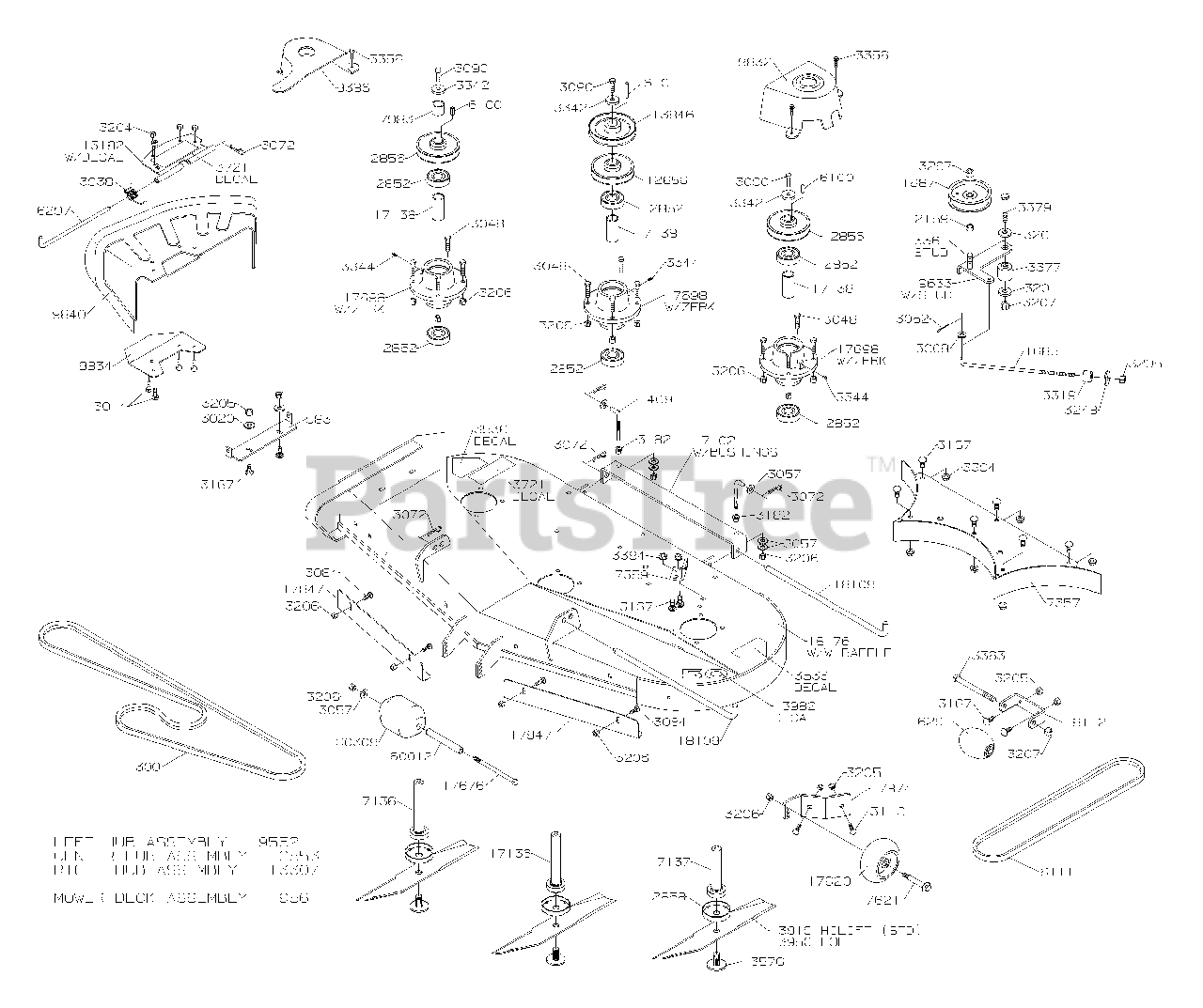Dixon Kodiak 50 - Dixon 50" Kodiak Zero-Turn Mower (2005) MOWER DECK 50 ...