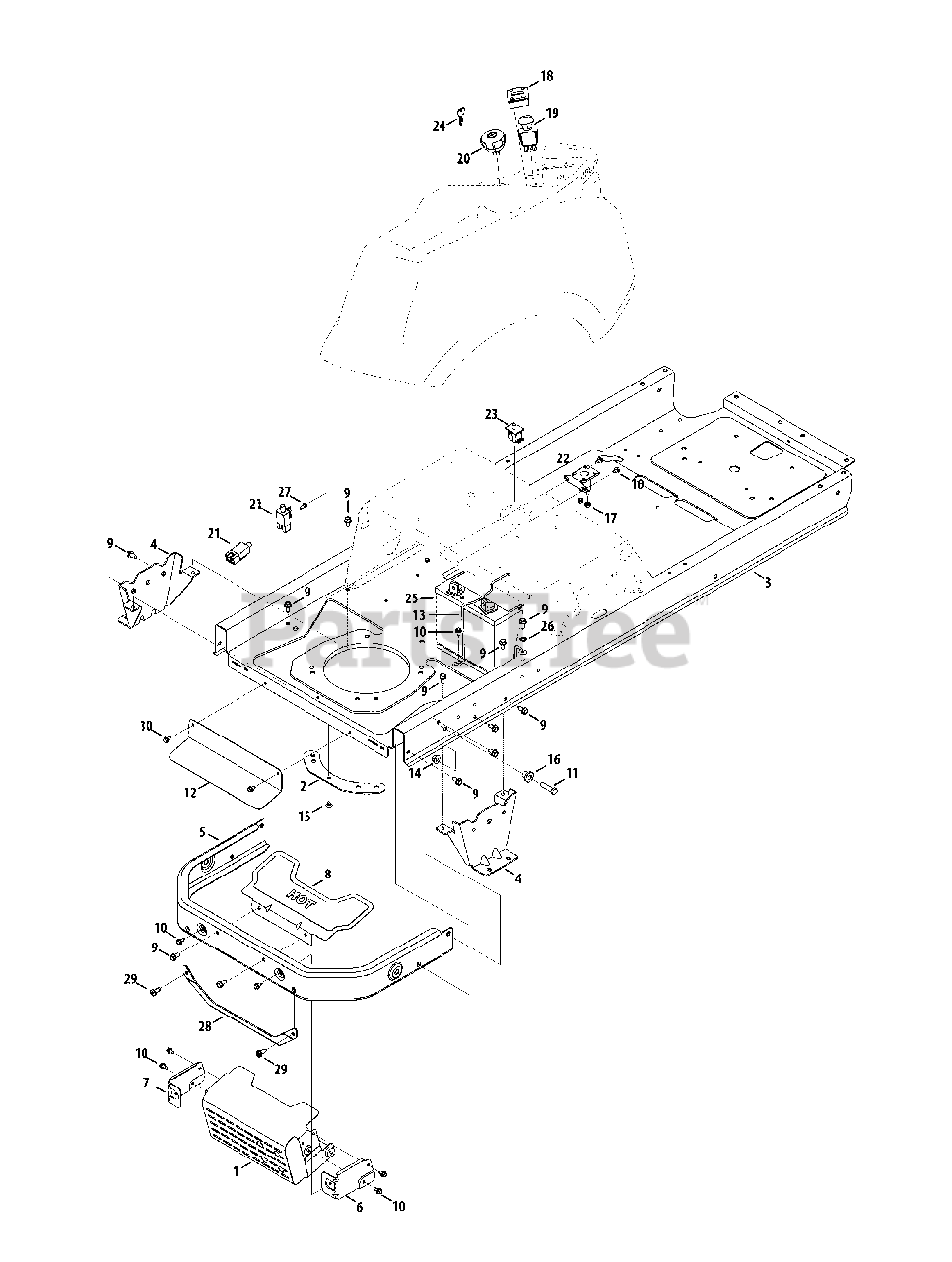Snapper SZ 2046 (17BDCACT007) - Snapper 46" Zero-Turn Mower, 20hp Frame ...