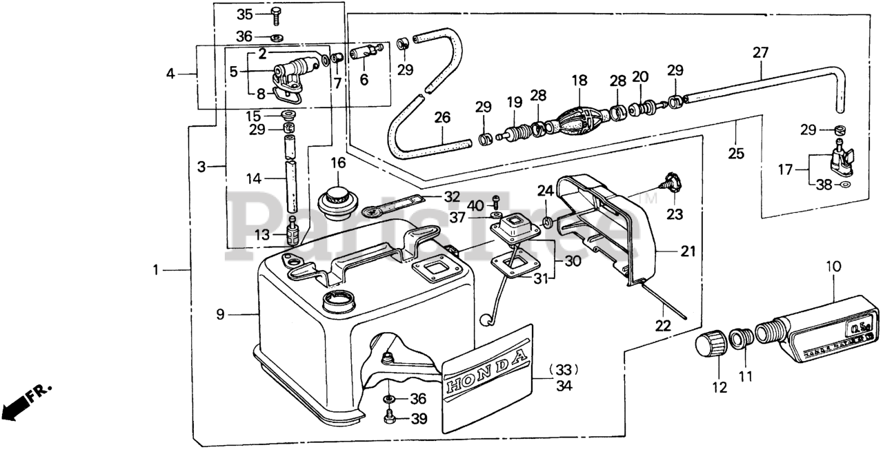 Honda BF100 F SA (B100S) - Honda Outboard Engine, Made in Japan (SN ...