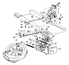 Mastercraft 481-1857 (133B560B054) - Mastercraft Lawn Tractor (1993 ...