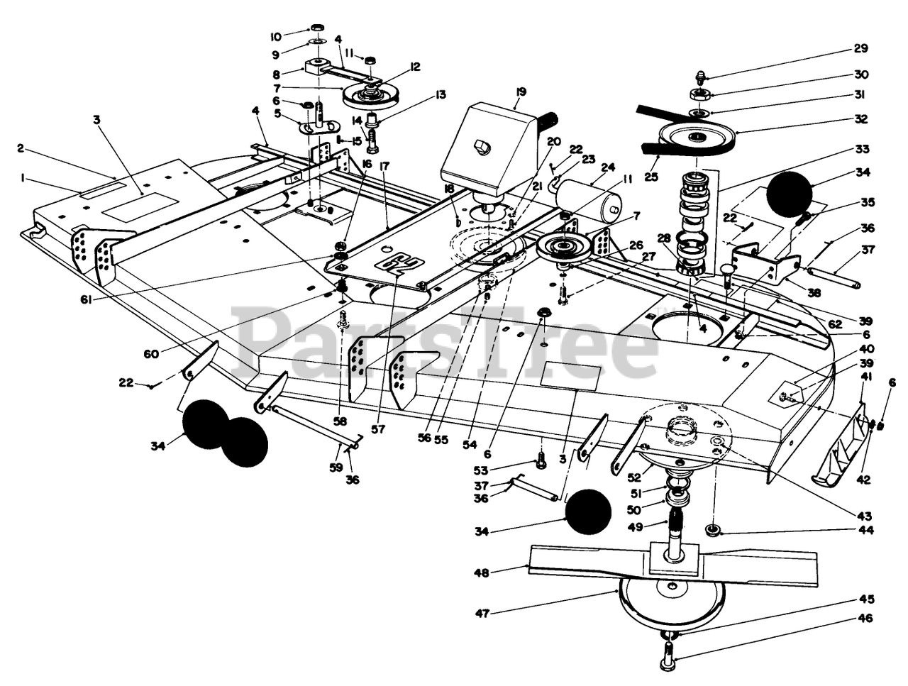 Toro Mower Deck Parts