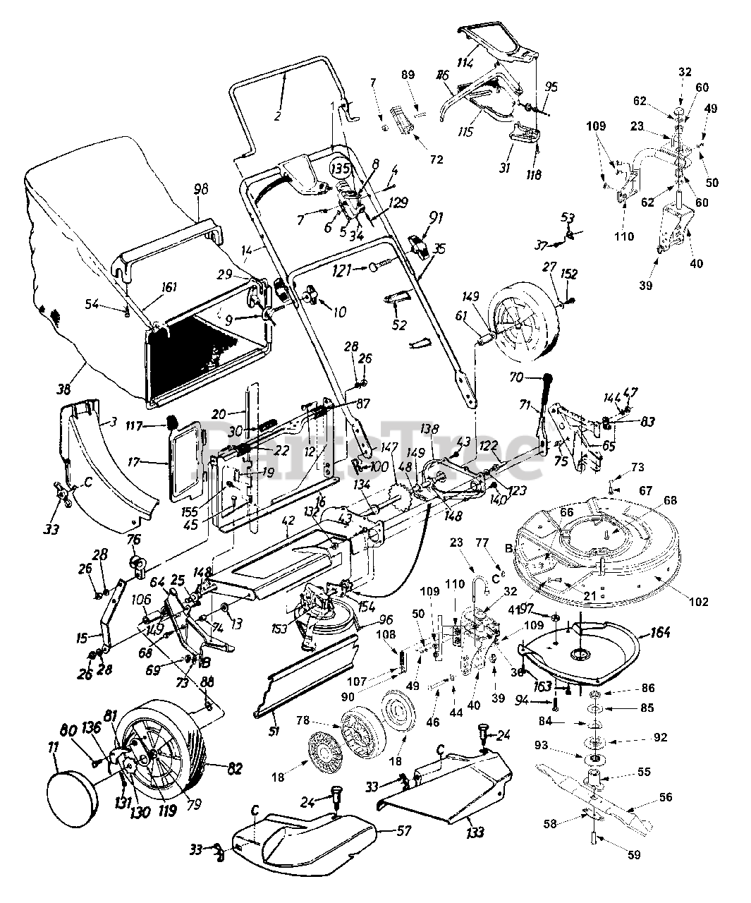 Yard Machines 12A-827A118 - Yard Machines Walk-Behind Mower (2000) (Sam ...