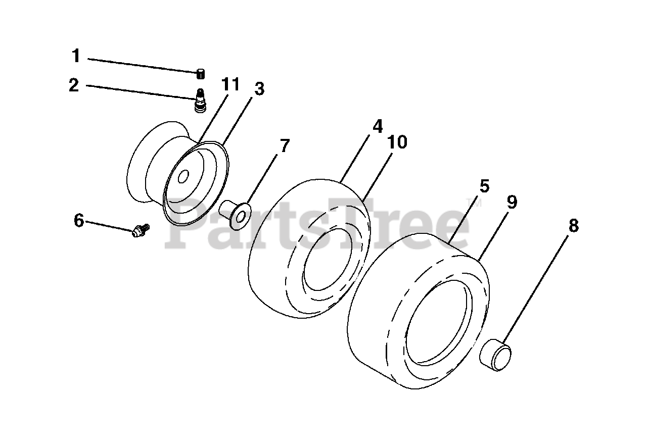 Snapper ST 2046 (2691202-00) - Snapper 46" Lawn Tractor, 20hp Wheels ...