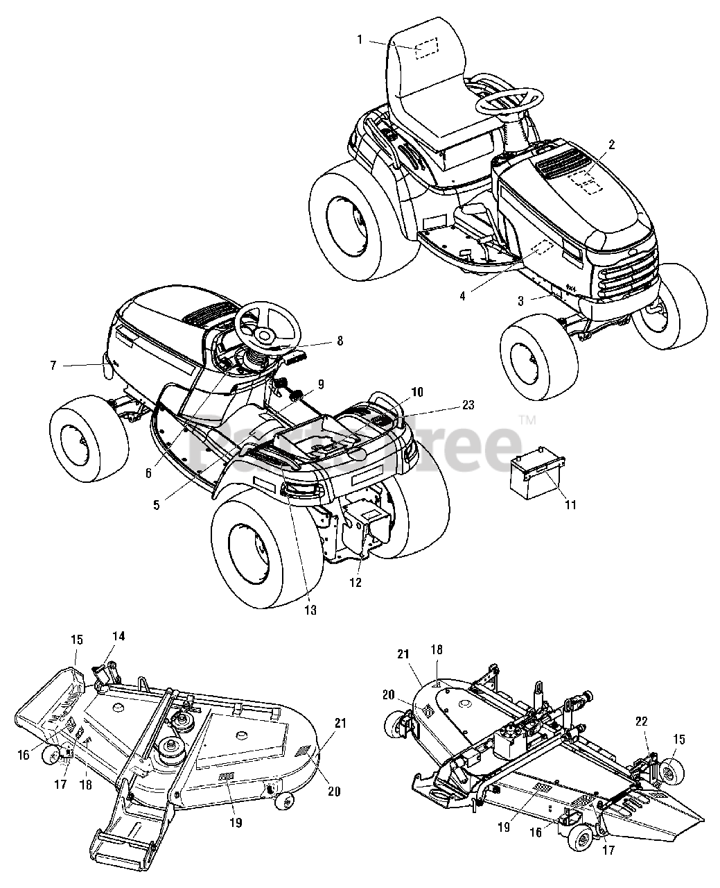 Simplicity 2690304 - Simplicity Legacy XL 60" Garden Tractor, 27hp ...