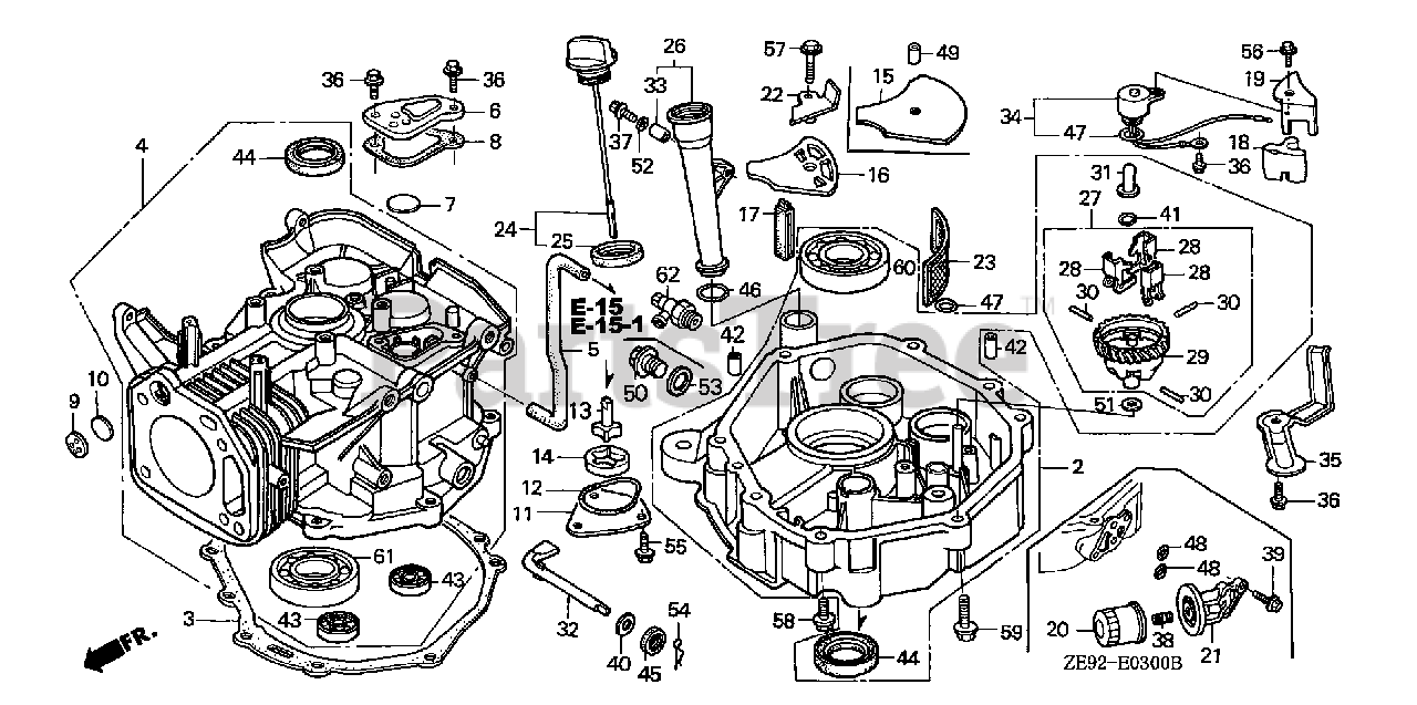 Honda GXV340 K2 DX3 (GJ02) - Honda Engine, Made in USA (SN: GJ02 ...