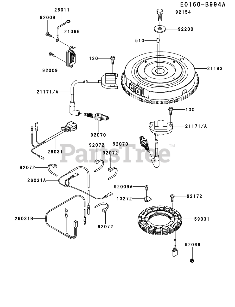 Kawasaki FS691V-CS19 - Kawaskai Engine ELECTRIC-EQUIPMENT Parts Lookup ...