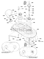 Simplicity 1696144-00 - Simplicity 44" Mower Deck Parts Lookup with ...