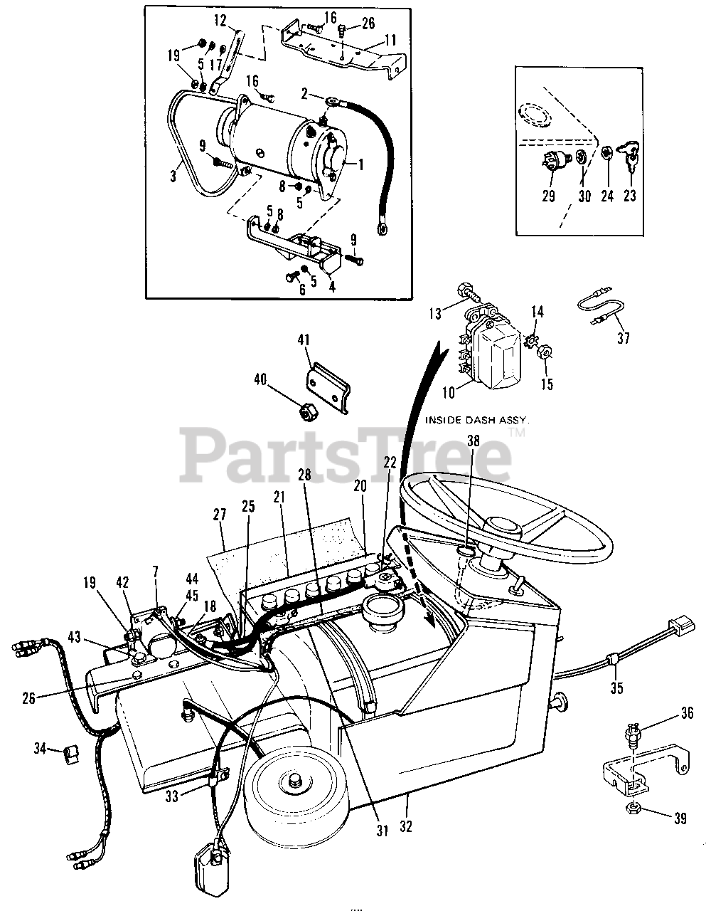 Simplicity 3414 S (990979) - Simplicity Baron Lawn Tractor ELECTRIC ...