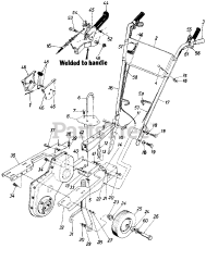Wizard MTD2105A19 (211-381-098) - Wizard Tiller (1991) (Western Auto ...